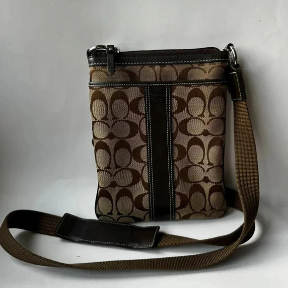 Coach | Bags | Coach Signature Swing Pack Crossbody | Poshmark